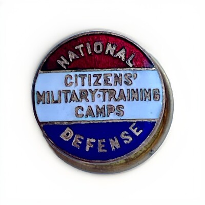 Vintage Enamel US National Citizens' Military Training Camps Defense ...