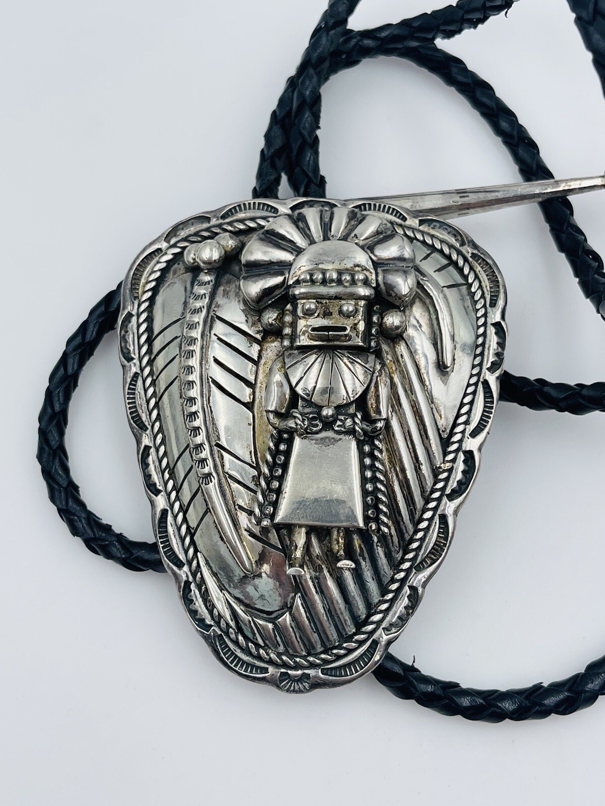 Bobby Lujan Vintage Taos Pueblo Sterling Silver Large… - Gem