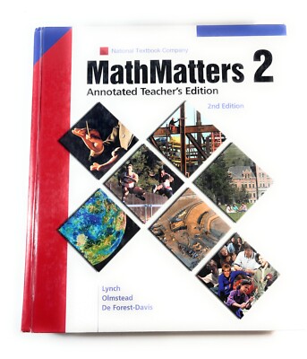Math Matters 2 Annotated Teacher's Edition 2001 Used Acceptable ...