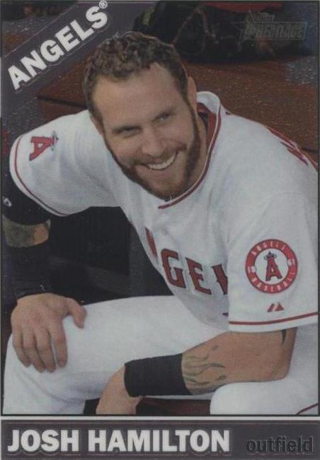 2015 Topps Heritage - Josh Hamilton #THC-437 Chrome /999 for sale ...