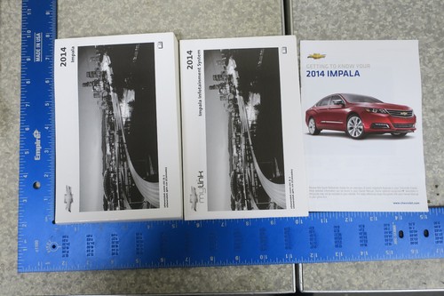 Chevy Impala Owner's Manual 2014 Navigation Book Set 14 Free Shipping ...