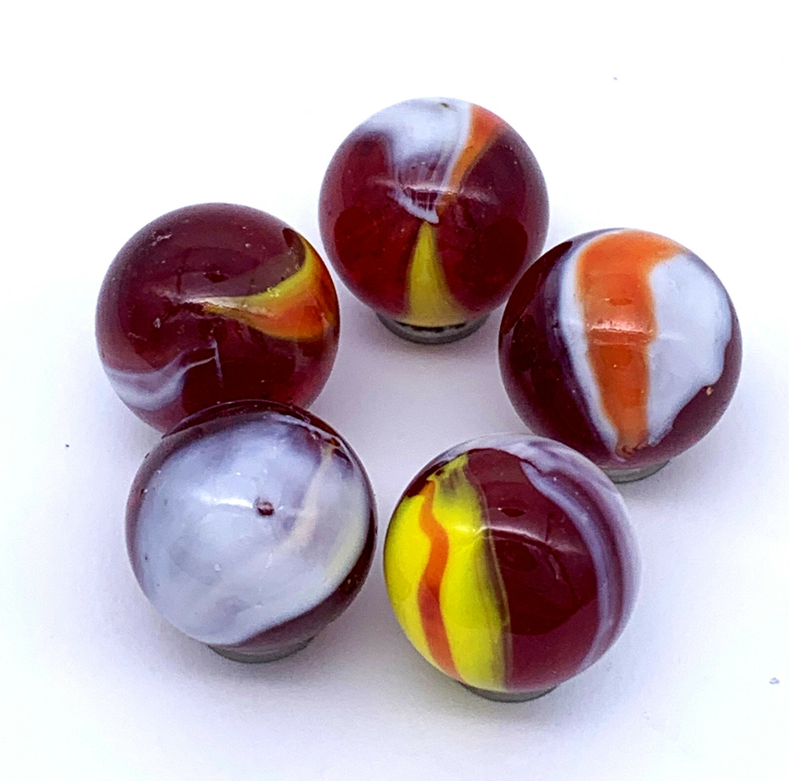 16mm Cardinal Glass Marble Players Pack of 5 Early Vacor 2000-2011 | eBay