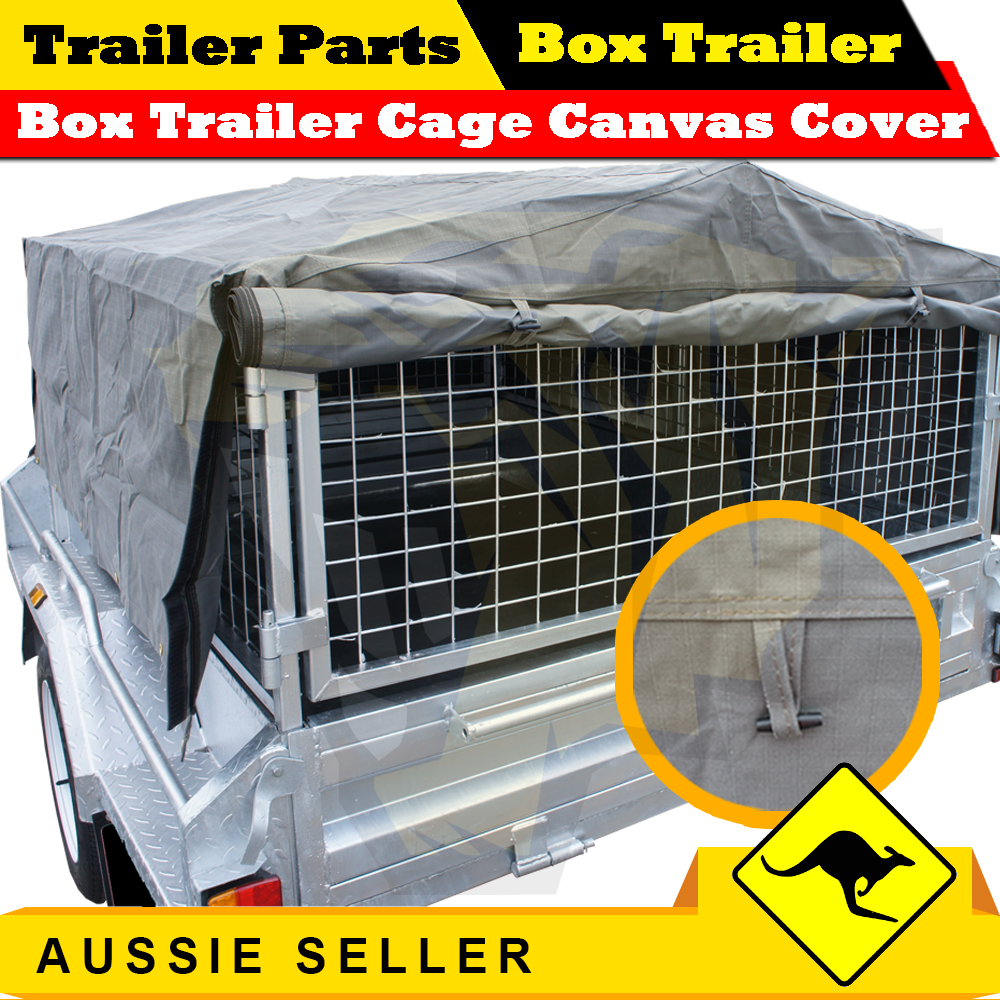Superior 7X4 BOX TRAILER CAGE CANVAS COVER (900mm) 3 FOOT - Heavy Duty ...