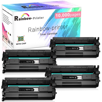 4Pack Toner 057H CRG057H Fit for Canon ImageCLASS MF-445dw LBP-227dw MF ...