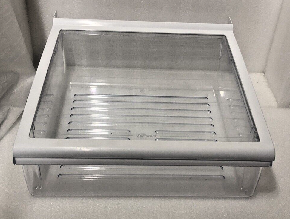 Whirlpool Kenmore Refrigerator Snack Drawer 2174121 w/ Glass Top ...