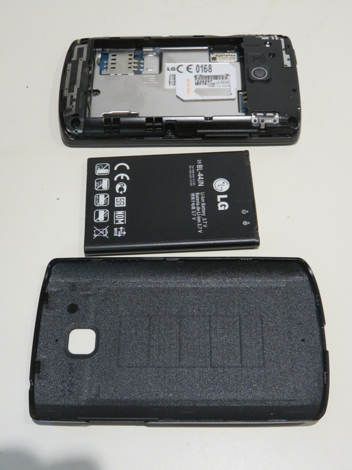 telefono cellulare telefonino vintage LG 0168 con batteria BL-44JN ...