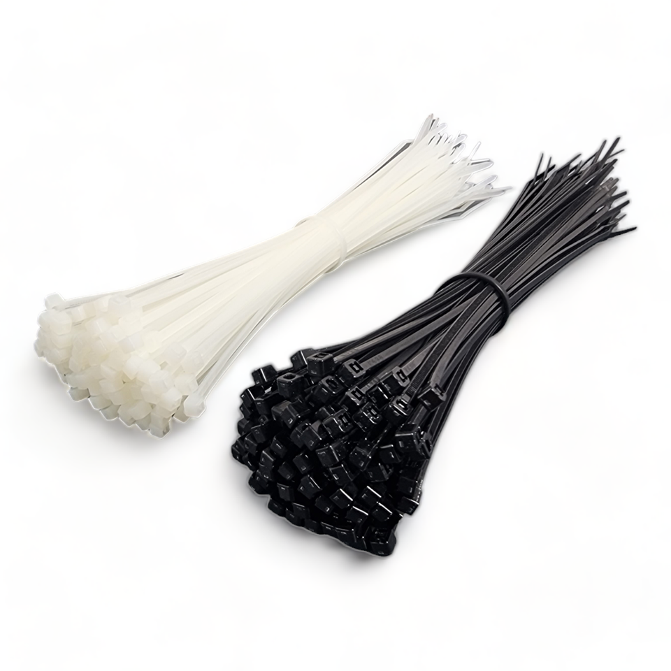 BLACK & WHITE CABLE TIES ZIP TIES LONG SHORT SMALL THICK THIN LONG ...