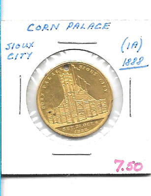 1888 Sioux City, Iowa Token CORN PALACE | eBay