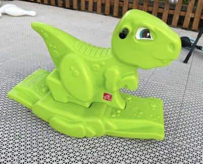 Step 2 Plastic Green Dinosaur Dino Rocker Rocking Horse HTF | eBay