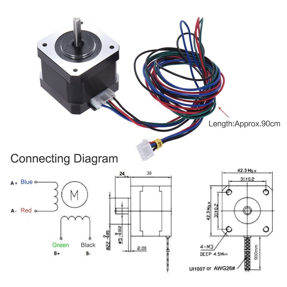 Guide To NEMA 17 Stepper Motor Dimensions, Wiring Pinout, 50% OFF Guide To NEMA 17 Stepper Motor Dimensions, Wiring Pinout, 50% OFF