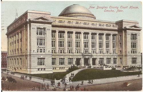 New Douglas County Court House in Omaha NE Postcard 1911 | eBay