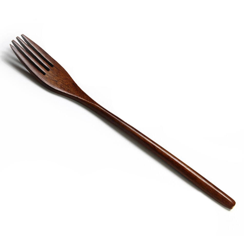 Wooden Dinner Eco-friendly Cutlery Japanese Fork Tableware For Kids ...