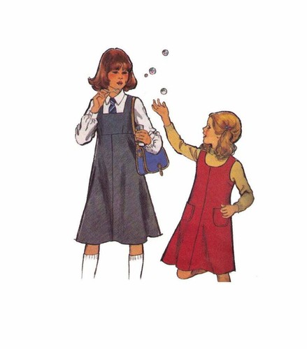 Style Sewing Pattern 2387, Pinafores, School Uniform, Girls' Size 6 ...