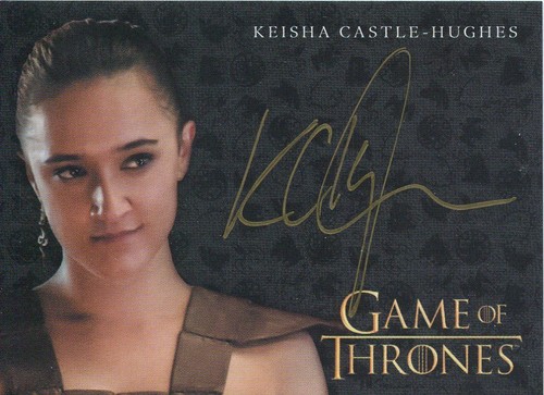 Game of Thrones Beugungen Gold Autogramm Karte Schloss-Hughes als Obara ...