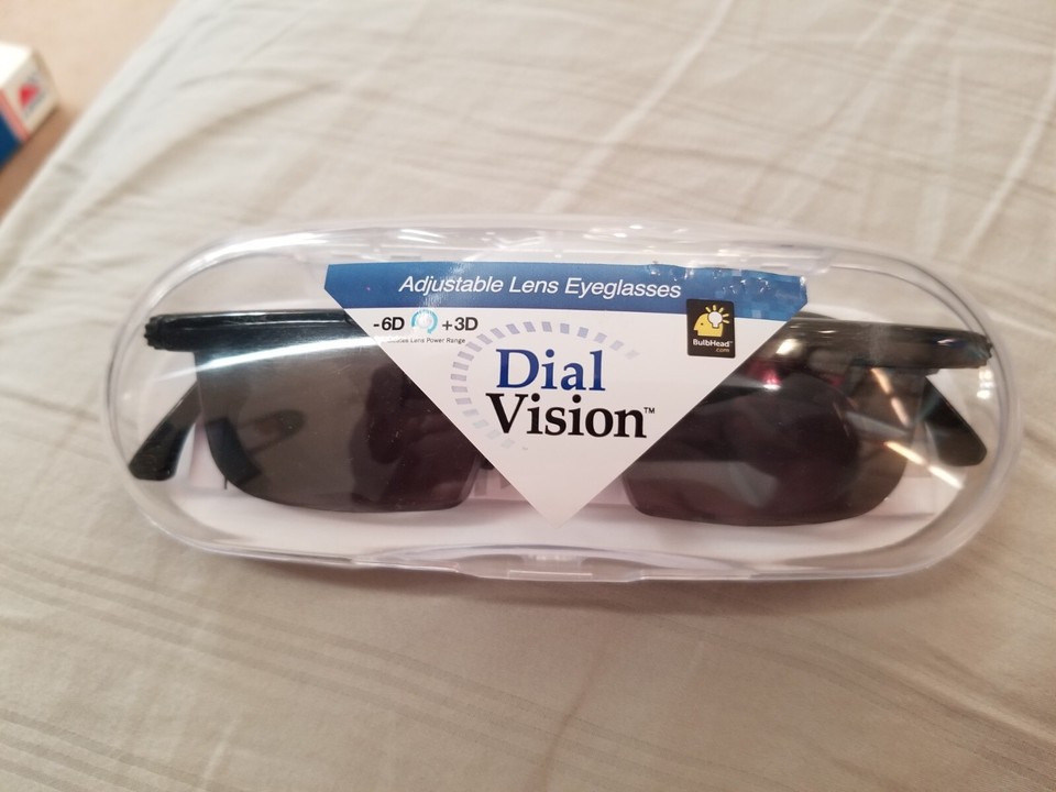 Original Dial Vision Adjustable Lens Sunglasses With Case by Telebrands ...