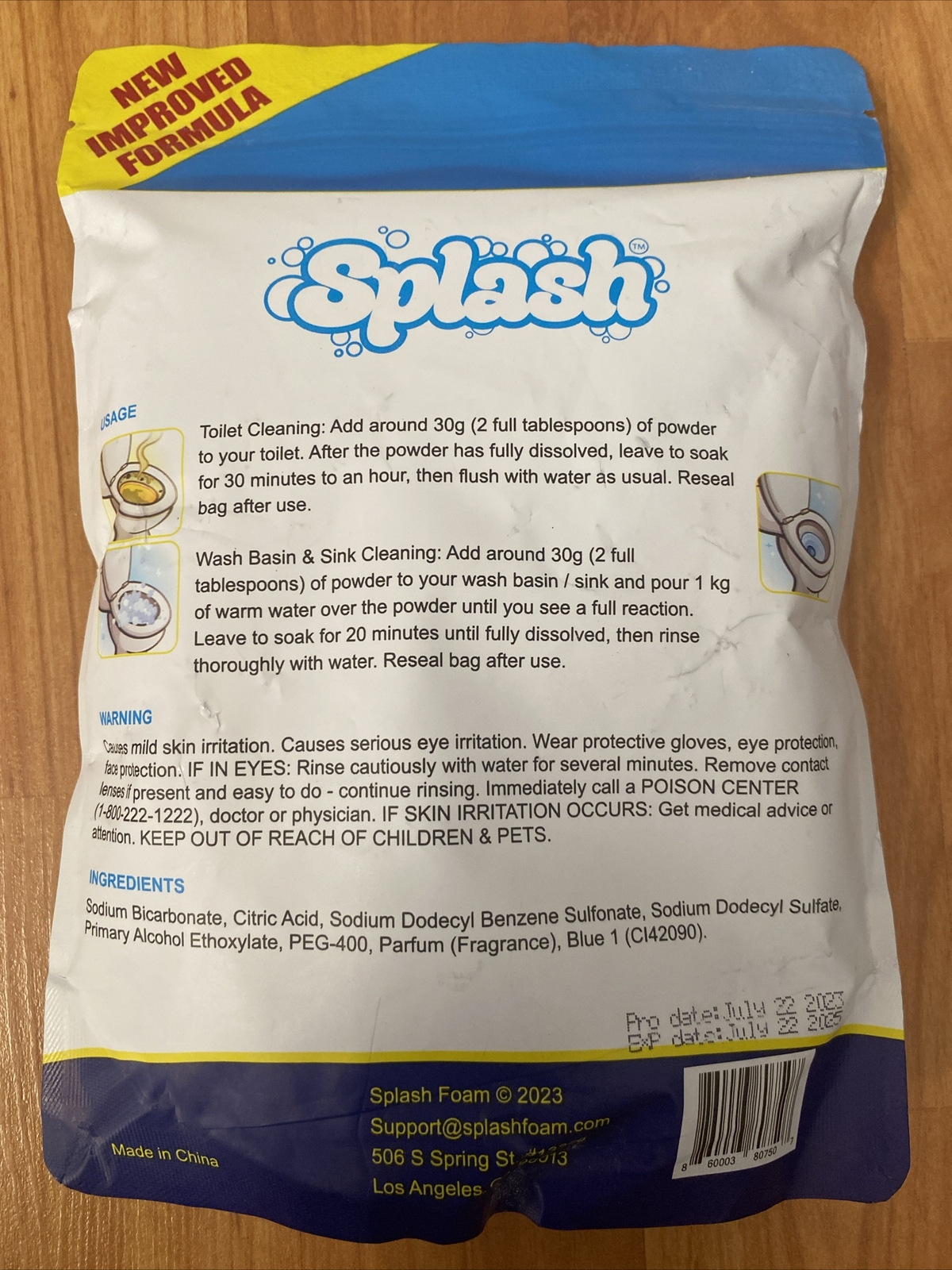 Splash Foam Foaming Dissolve Let Soak Rinse Cleanser 350 g New Sealed ...