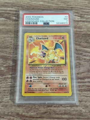 Pokemon Charizard Non Holo Legendary Collection 3/110 PSA 7 WOTC NM ...