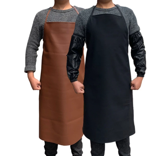 For Kitchen Waterproof Oil-proof Manicure Aprons Chef Waiter Gown Home ...