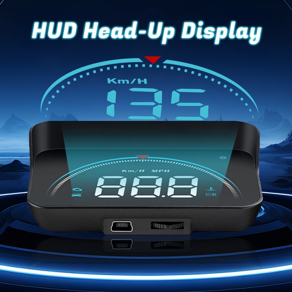 Digital Speedometer Universal GPS Car HUD Head Up Display Car Hud ...