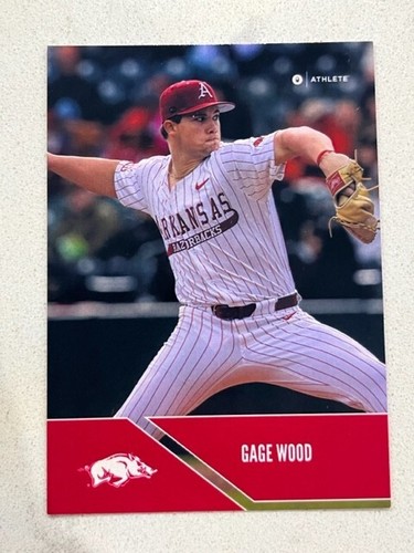 GAGE WOOD 2025 ONIT Arkansas Razorbacks Baseball base rookie card QTY ...