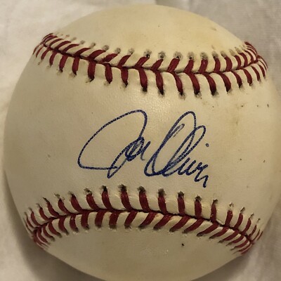 Joe Oliver Signed Autographed OMLB Ball Cincinnati Reds 1990 WS Champ ...