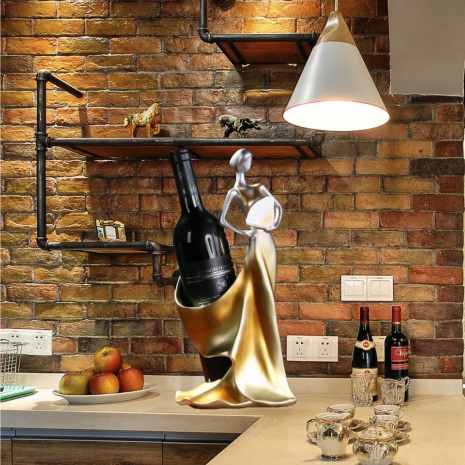 Wine Rack, Wine Bottle Holder Decorative, Lady Wine Holder, Single Wine ...