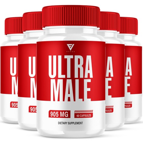 (5 Pack) Ultra Male Capsules UltraMale Max Performance Supplement (300 ...