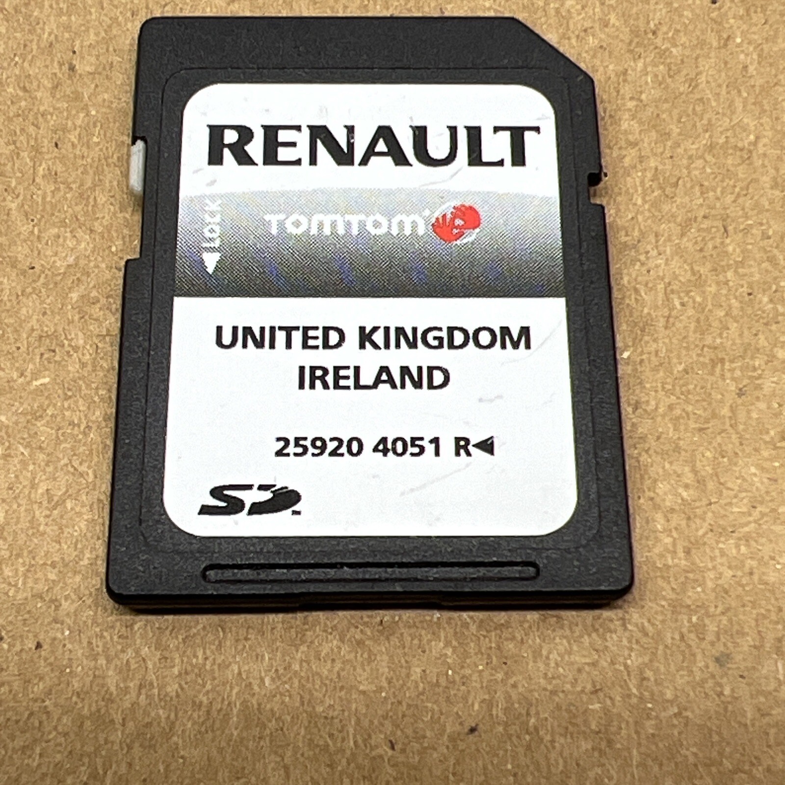 Original Renault TomTom Navigation SD Card SAT NAV Map UK 25920 4051r ...