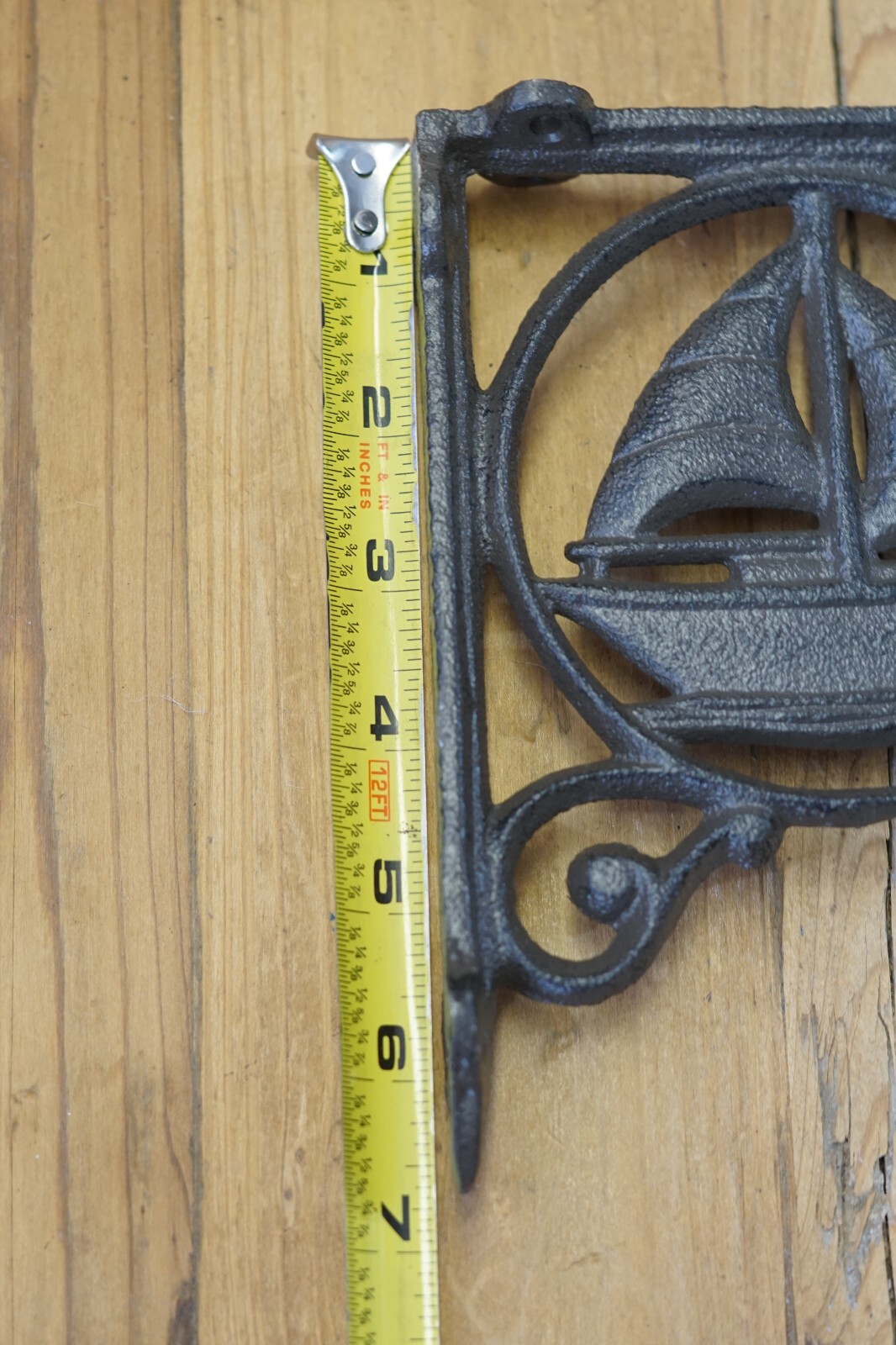 6 CAST IRON ANTIQUE STYLE SAIL BOAT NAUTICAL BRACKETS Corbel BRACES ...