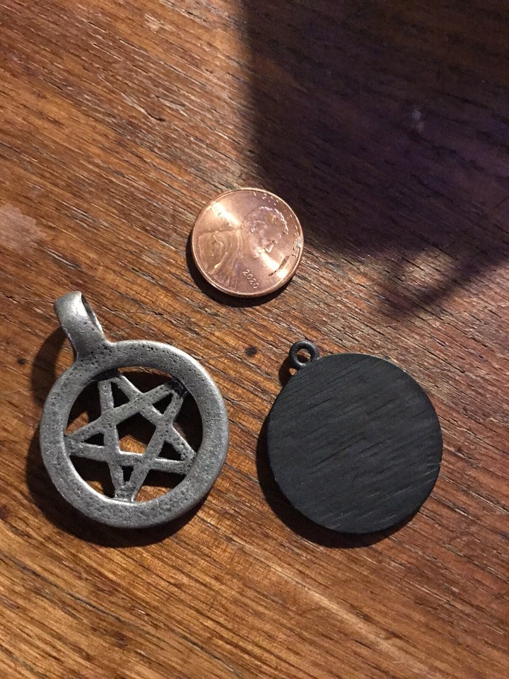 bat and wiccan star pendants | eBay