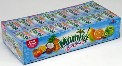 Mamba Tropic Fruit Chews Candy Changemakers 48 Ct Box Bulk Tropical ...