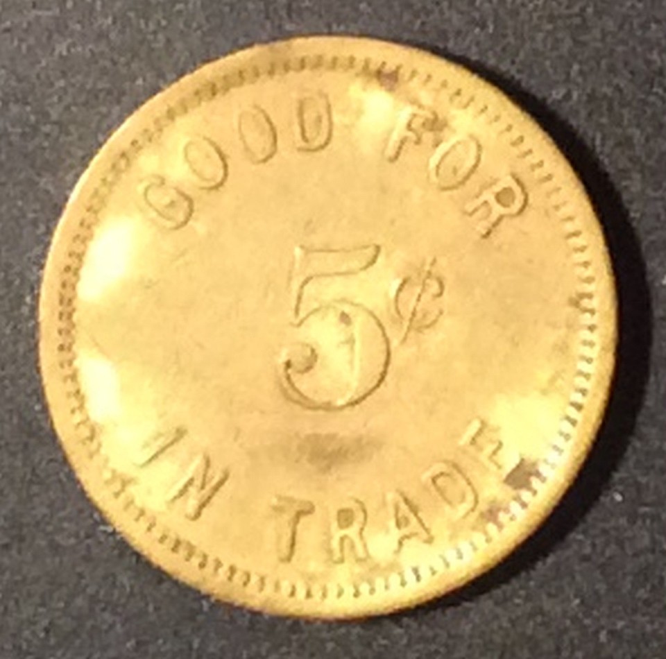 643 Good for 5 CENTS Trade Token | eBay