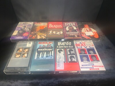 New Sealed VTG The Beatles 9 VHS Tapes Lot | eBay