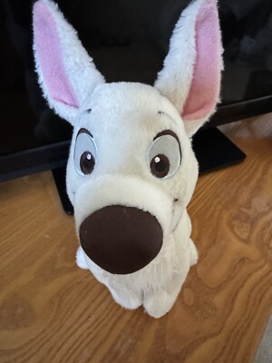 Disney Bolt Plush Stuffed White Dog Sitting Up 12 Inches | eBay