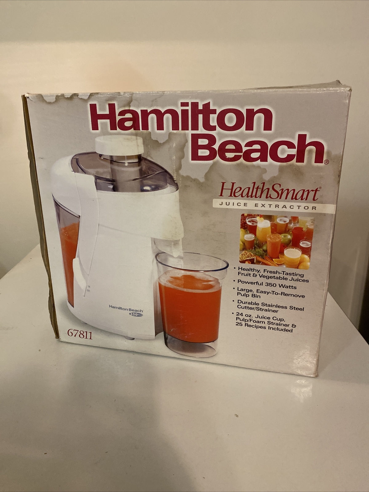 Hamilton Beach Juice Extractor Model 67811 Type Cj09 Powerful 350 Watts ...