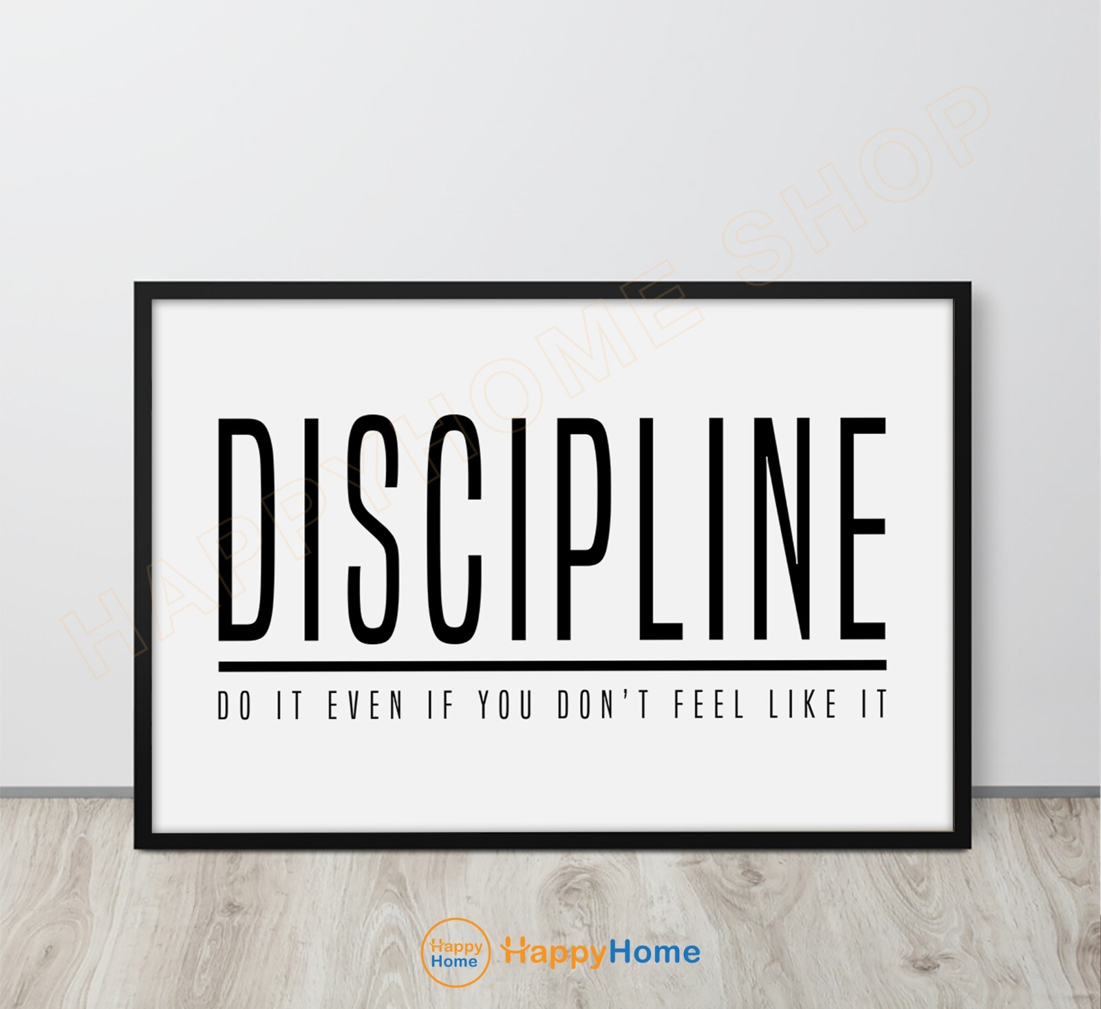 Discipline Definition Wall Art Motivational Poster Inspirational Office ...