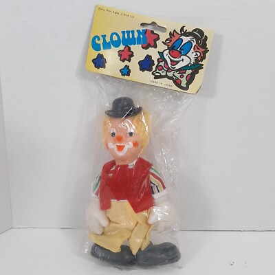 Vintage Circus Clown Doll Carnival Toy 8" NEW | eBay