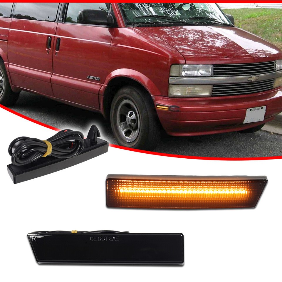 Front Side Bumper Amber LED Marker Lights For 95-05 Chevy Astro / GMC ...