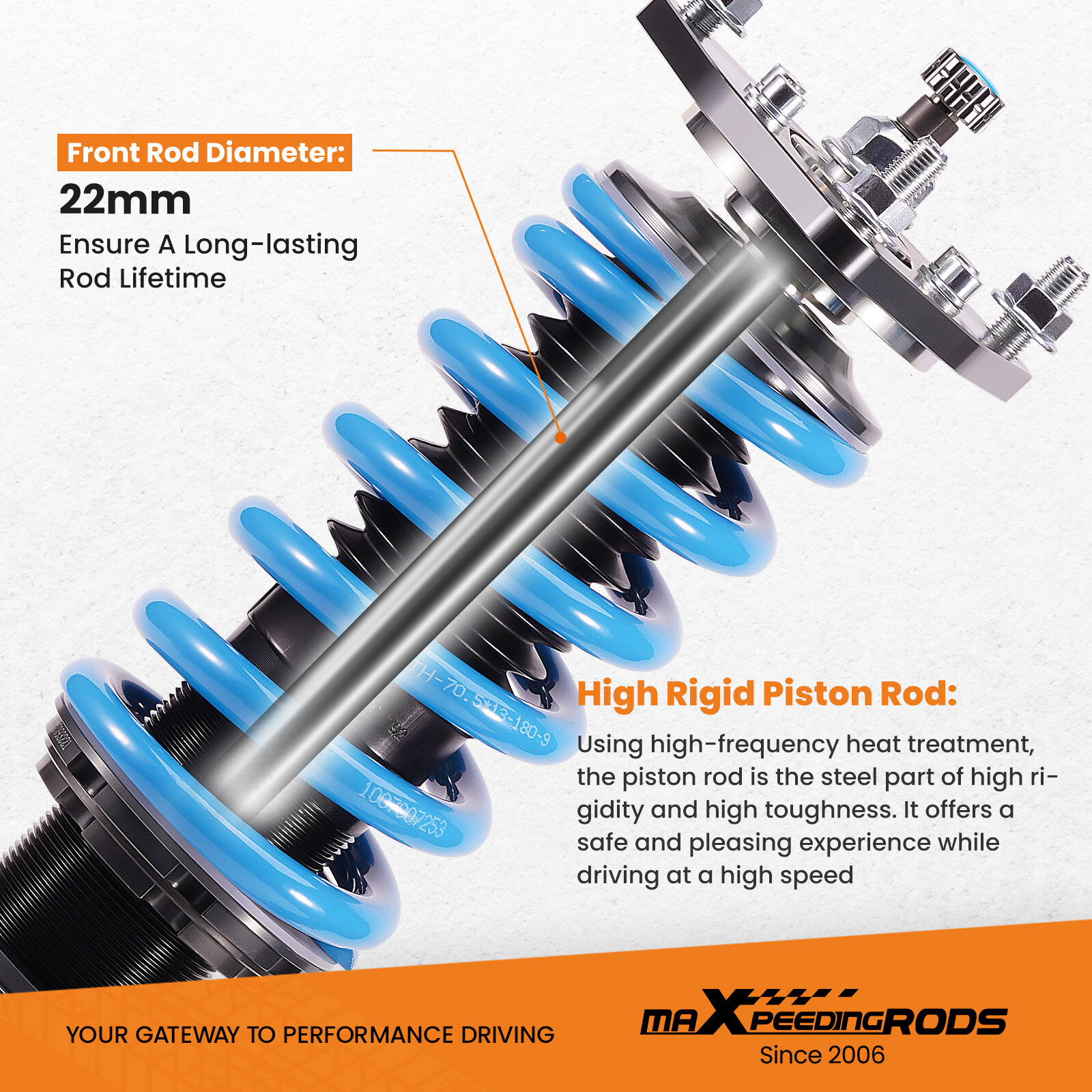 MaXpeedingrods T6 Coilover 24 Way Adj. Damper For Mitsubishi Lancer ...