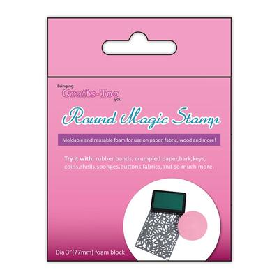 Crafts Round Magic Stamp Moldable And Reusable Foam, Diameter 77 mm ...
