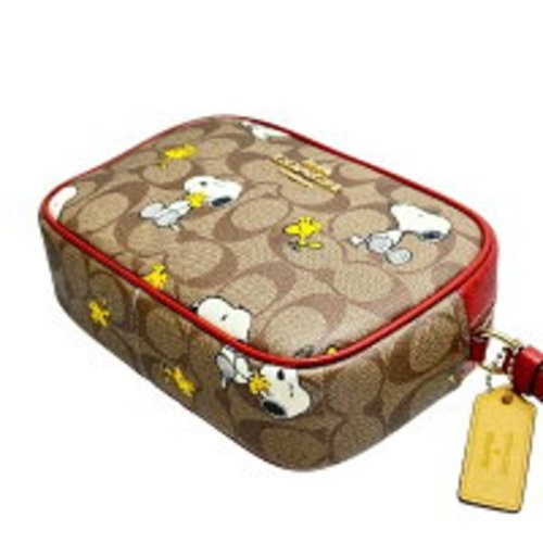 COACH x Peanuts Snoopy Mini Jamie 2-way Camera Bag Signature Canvas CF248 New | eBay