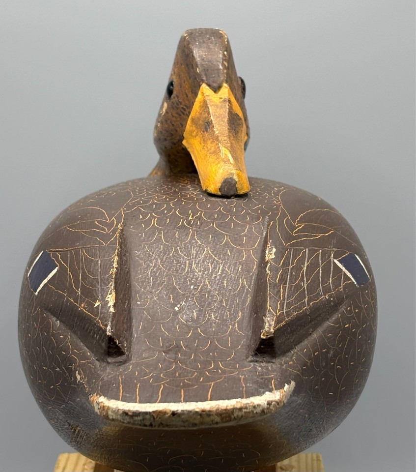 **ORIGINAL PAINT** PREENING MALLARD HEN VINTAGE DECOY DUCK | eBay