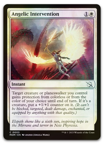 Angelic Intervention #5 (Foil) (NM) March of the Machine MOM Magic MTG ...