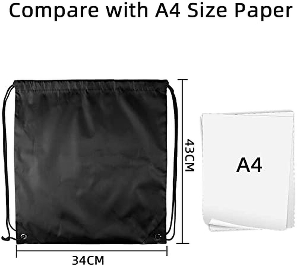 GoodtoU 16Pcs Drawstring Backpack Bulk Cinch Bag Nylon String Backpack ...