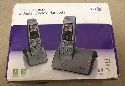 BT Hudson 1100 2 Pack Digital Cordless Phone Handsets Landline Caller I ...