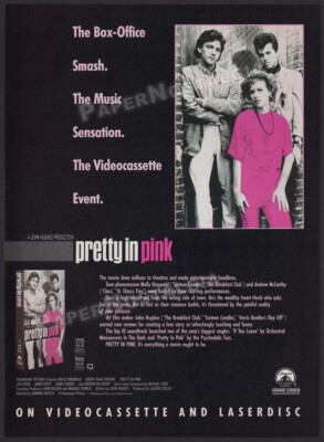 PRETTY IN PINK - Original 1986 print AD / ADVERT _ Molly Ringwald _ Jon ...