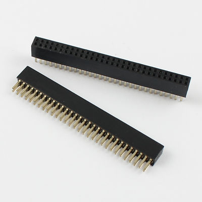 50Pcs 1.27mm Pitch 2x30 Pin 60 Pin Female Double Row Straigh Pin Header ...