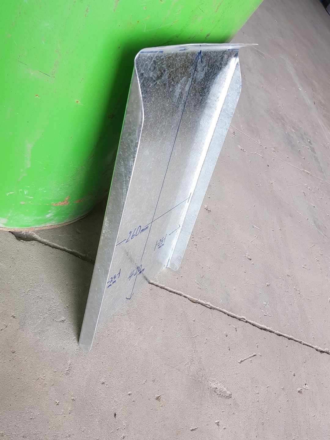 UTE TRAY MUD GUARDS GALVANISED SHEET METAL GUARDS | eBay Australia