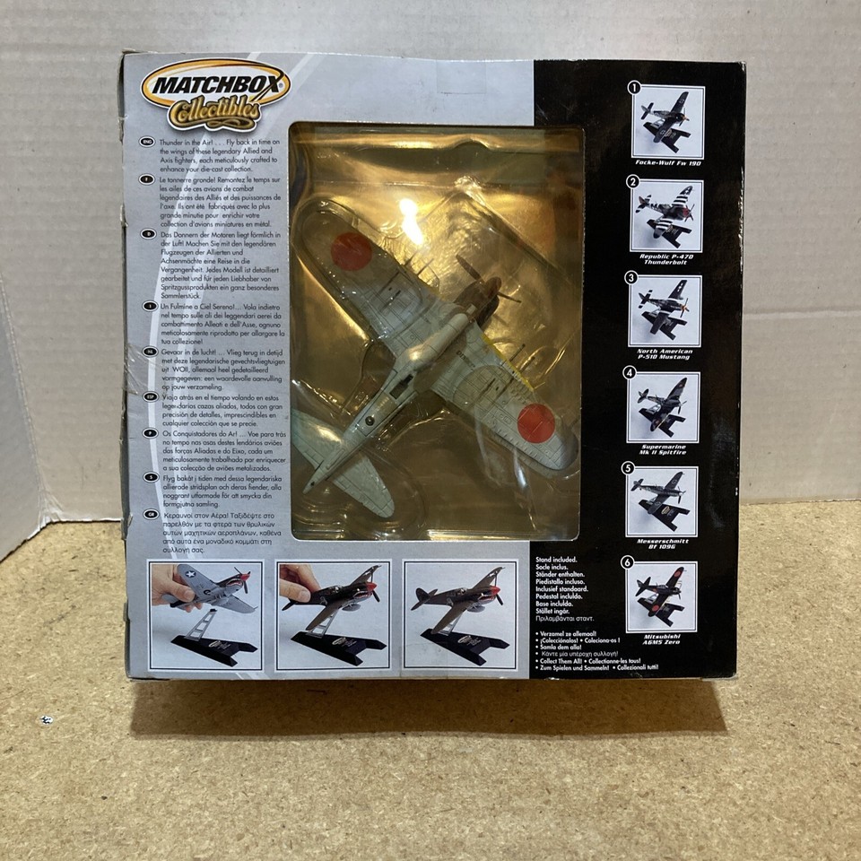Matchbox Collection ,Mitsubishi A6M5 Zero ,WWII Airplane Fighter Plane ...