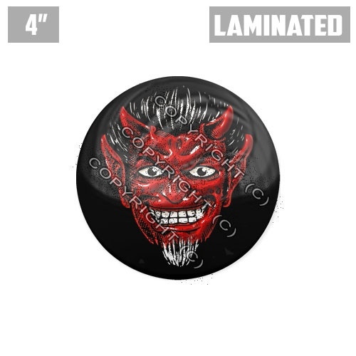 1 Custom Thick Laminated Glossy 4" 3M Premium Decal Sticker - RED DEVIL ...